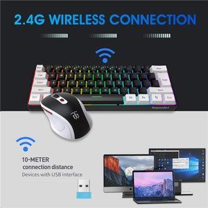 Video Games & Consoles | 24g Wireless Gaming Keyboard And Mouse ...